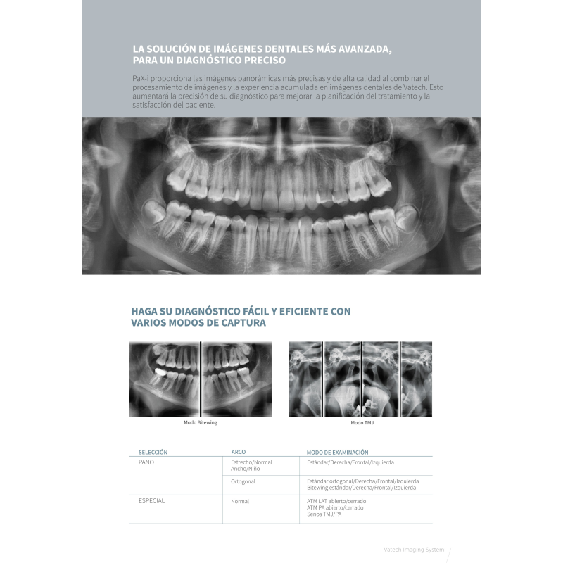 Rayos X Dental Panorámico y Lateral Digital Pax i SC Vatech