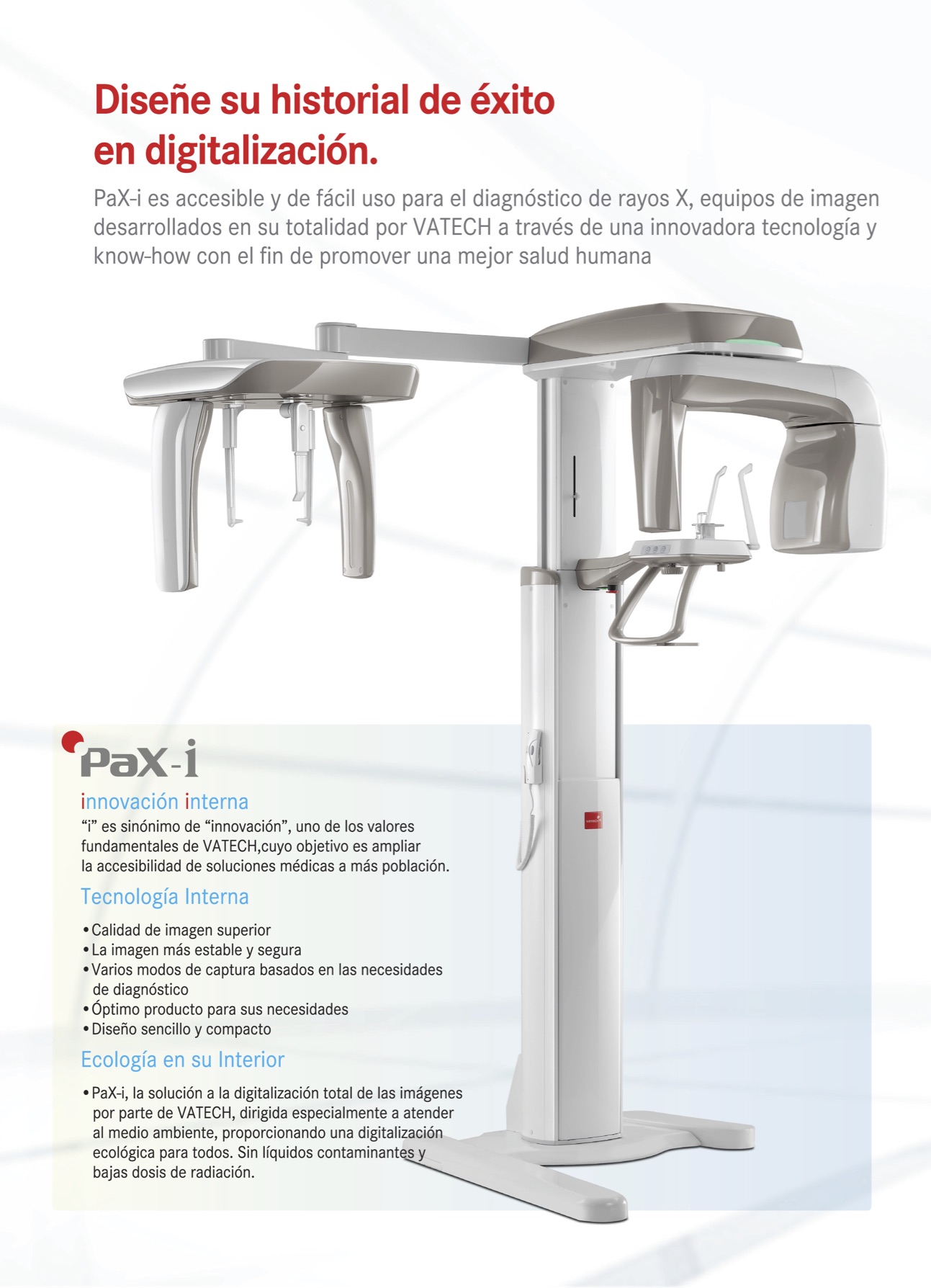 Rayos X Dental Panorámico y Lateral Digital Pax i SC Vatech
